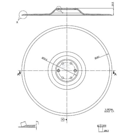 Taler disc 380x4mm Horsch 00311174