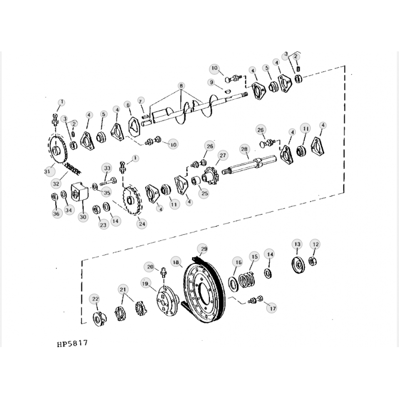 Pinion John Deere H134603, H134603JD ORIGINAL
