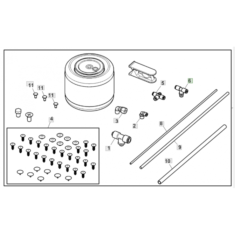 Fiting scaun John Deere R331490